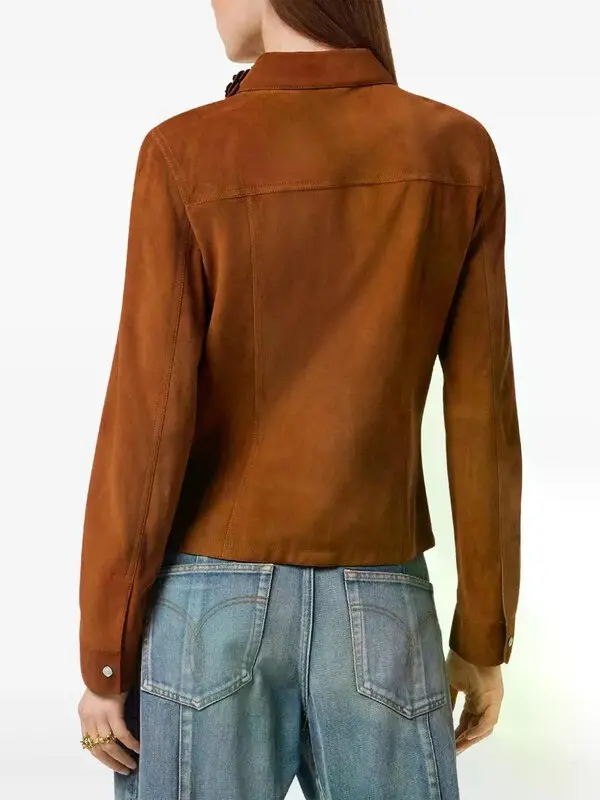 Versace Floral Suede Jacket
