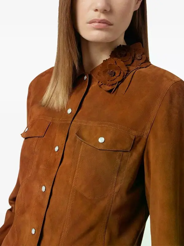 Versace Floral Suede Jacket