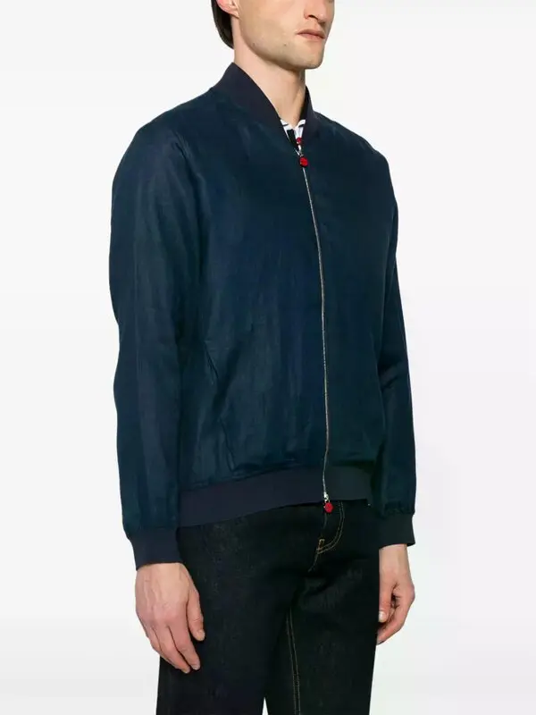 Kiton Linen Bomber Jacket
