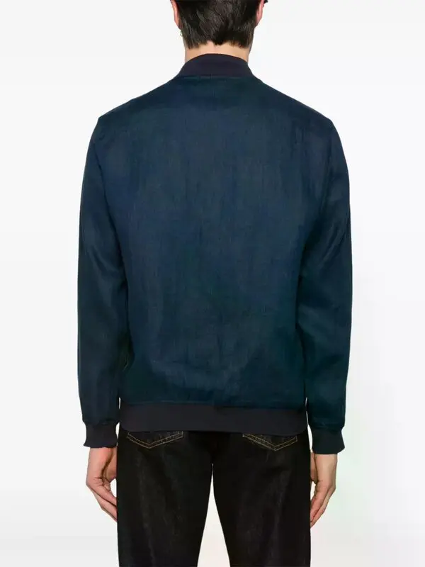 Kiton Linen Bomber Jacket
