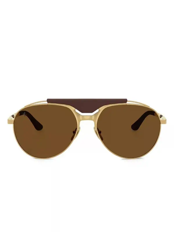 FERRARI Pilot-frame Sunglasses - Gold
