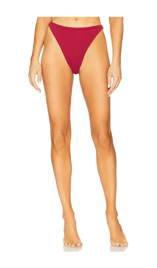 Tularosa Tacey High Waist Bottom - Merlot Red