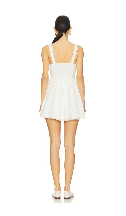 more to come zia mini dress MORE TO COME Zia Mini Dress in Yellow by MORE TO COME