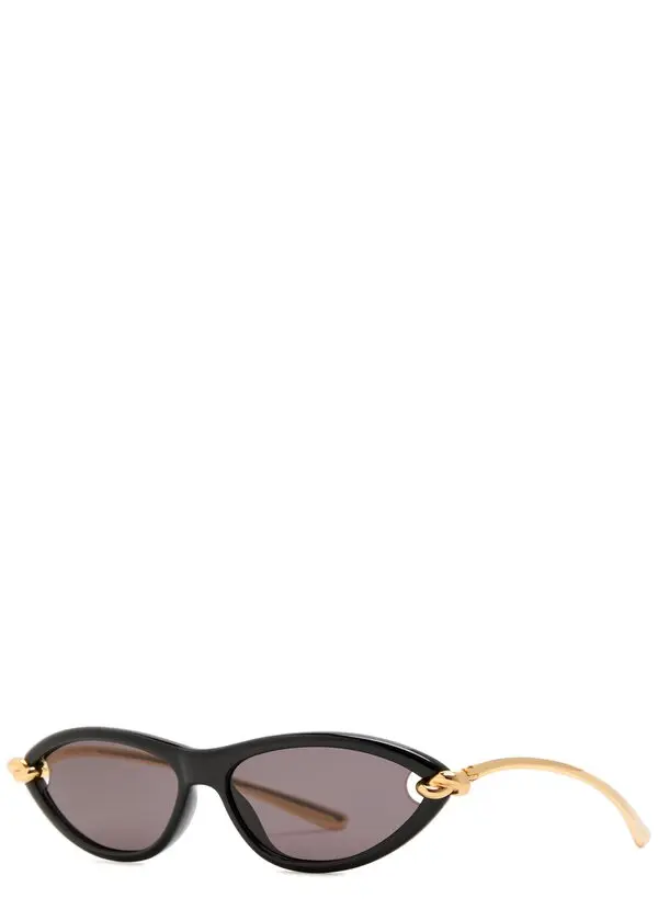Bottega Veneta Cat-eye Sunglasses - Black