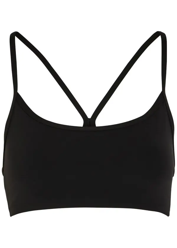 Vuori All The Feels Stretch-nylon Soft-cup Bra - Black