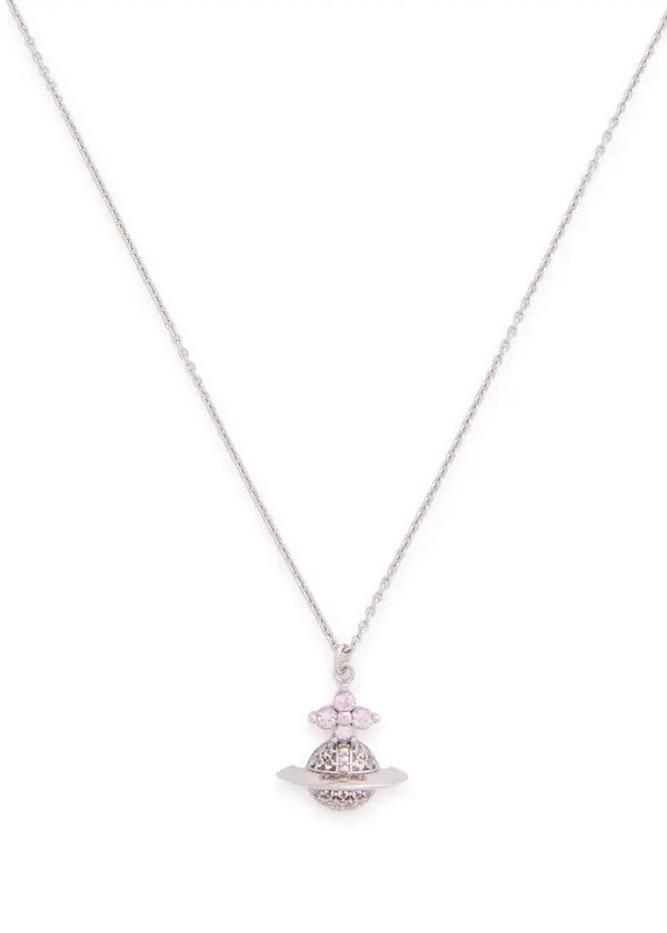 VIVIENNE WESTWOOD Tiziana Orb-embellished Necklace - Lilac