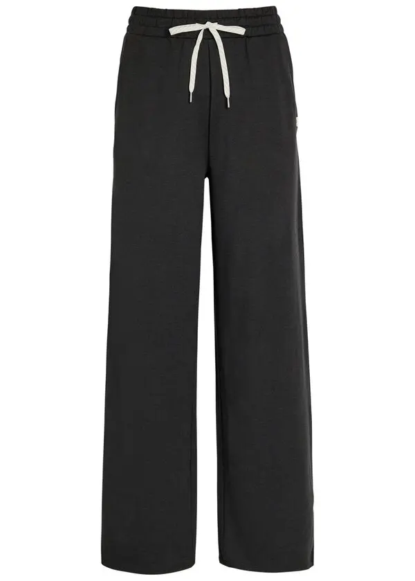 Vuori Halo Essential Jersey Wide Leg Sweatpants - Black