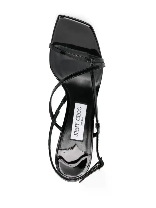JIMMY CHOO 80mm Etana Sandals - Black