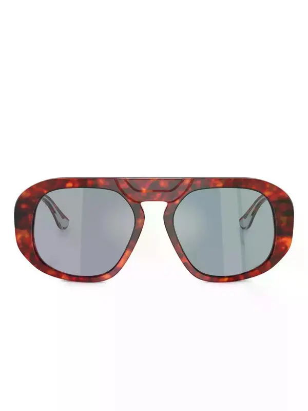 FERRARI Geometric-frame Sunglasses - Brown