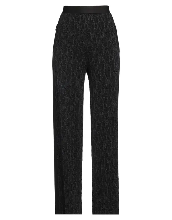 Palm Angels Wide-leg Knit Pants - Black