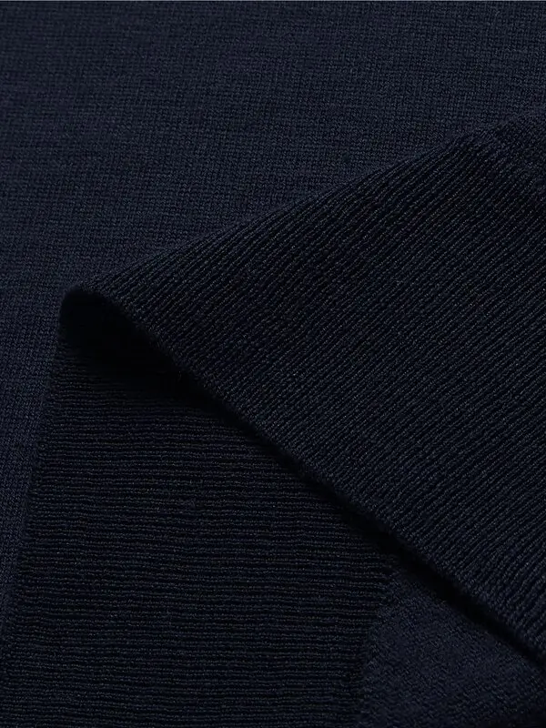 John Smedley Payton Slim-fit Wool Polo Shirt - Blue