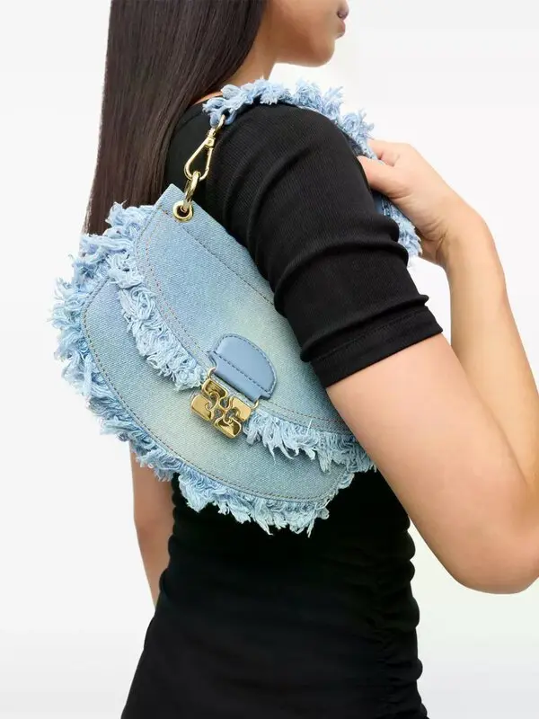 GANNI Denim Cross Body Bag