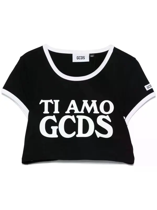 Gcds Ti Amo Print T-shirt - Black