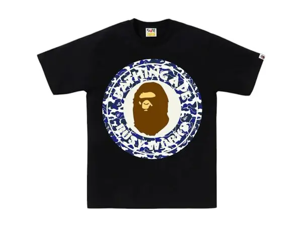A BATHING APE Big Busy Works C Tee Shirt - Black
