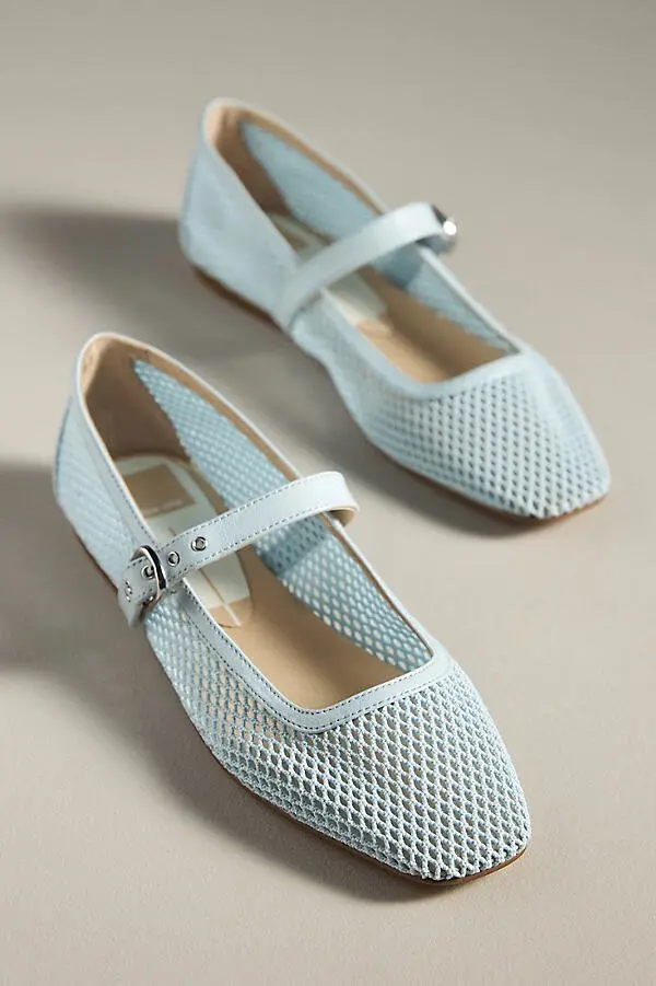 Dolce Vita Rodini Mesh Flats - Light Blue