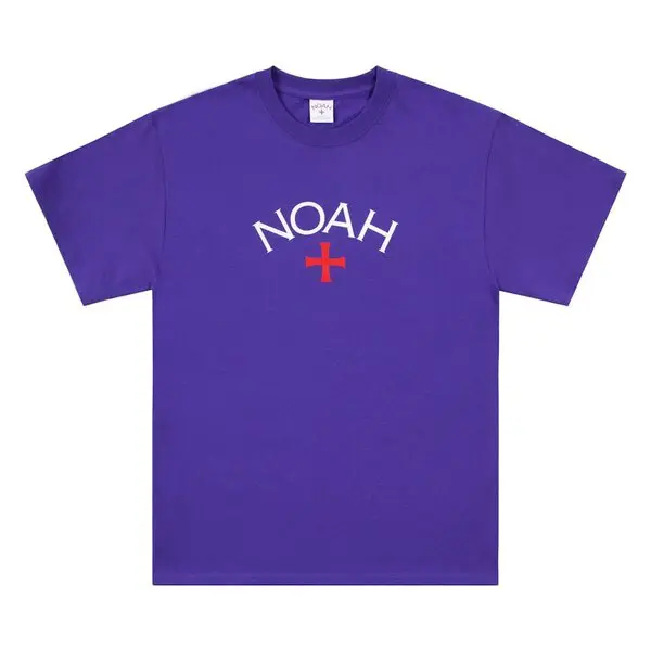 NOAH Core Logo Tee Shirt - Purple