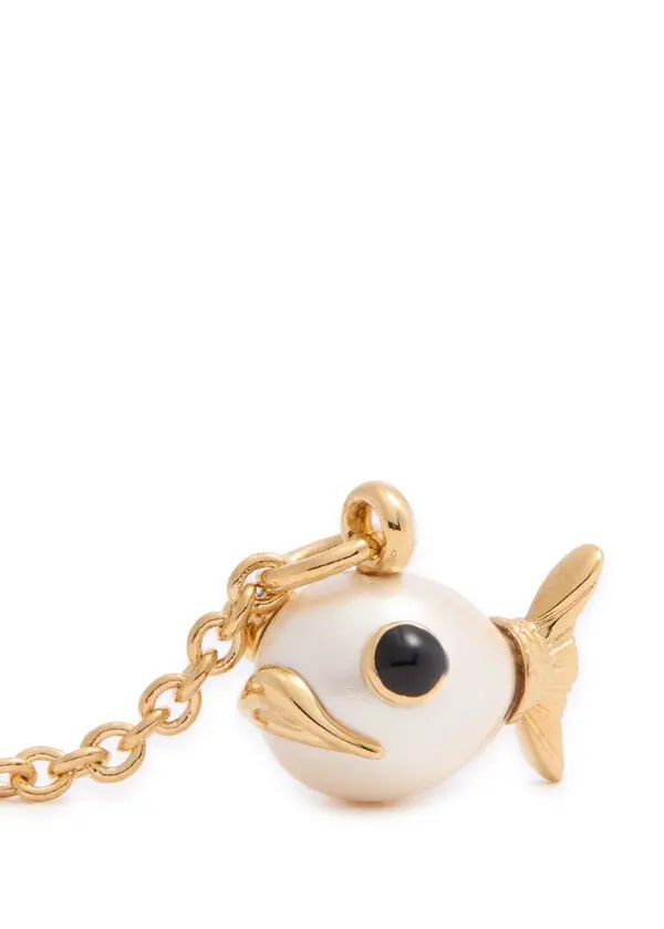 Vivienne Westwood Luzie Fish-Charm Bracelet In Gold - 40