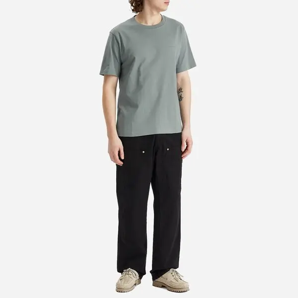 Norse Projects Johannes Logo Print T-shirt - Greyish Blue