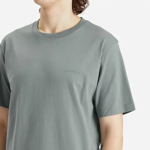 Norse Projects Johannes Logo Print T-shirt - Greyish Blue