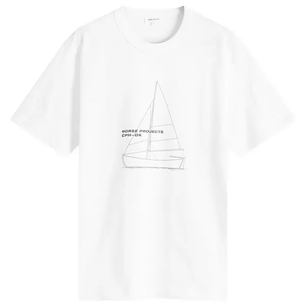 Norse Projects Holger Boat Print T-shirt - White
