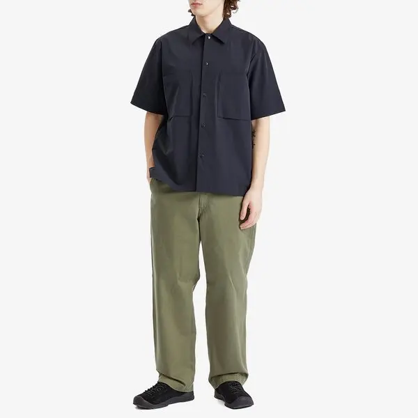 Norse Projects Hermann Travel Light Short Sleeve Shirt - Dark Navy