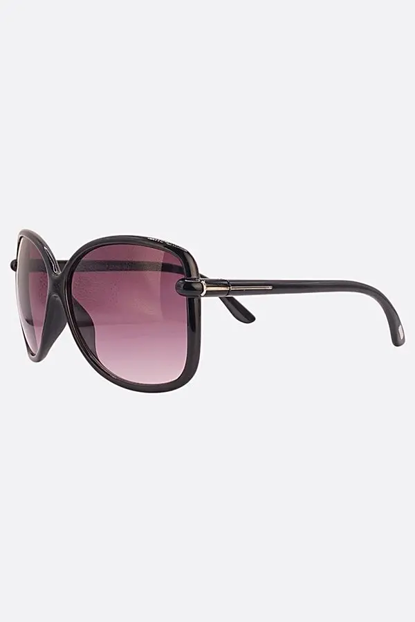 GIANT VINTAGE SUNGLASSES Giant Vintage Lotus Oversized Square Sunglasses - Black