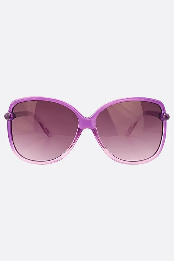 GIANT VINTAGE SUNGLASSES Giant Vintage Lotus Oversized Square Sunglasses - Purple