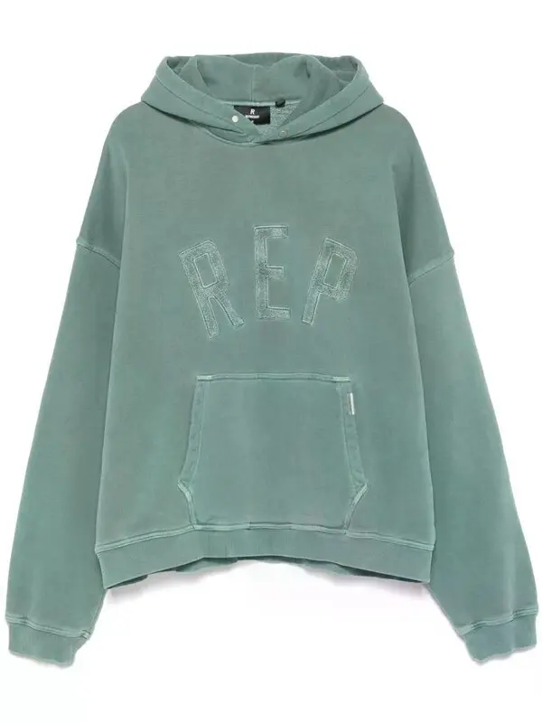 REPRESENT Logo Appliqué Hoodie - Green