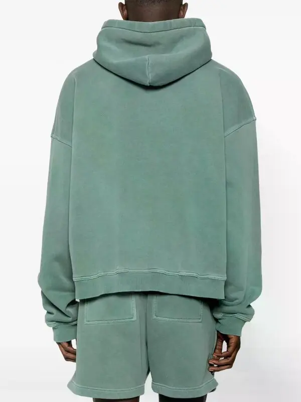 REPRESENT Logo Appliqué Hoodie - Green