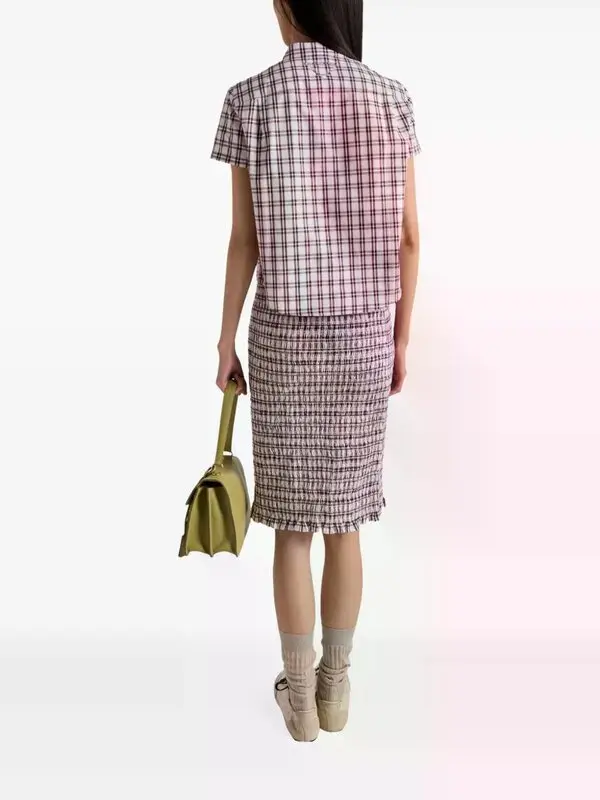 Prada Check-print Cotton Shirt