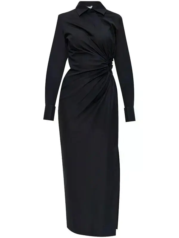 Max Mara Draped Detailing Midi Dress
