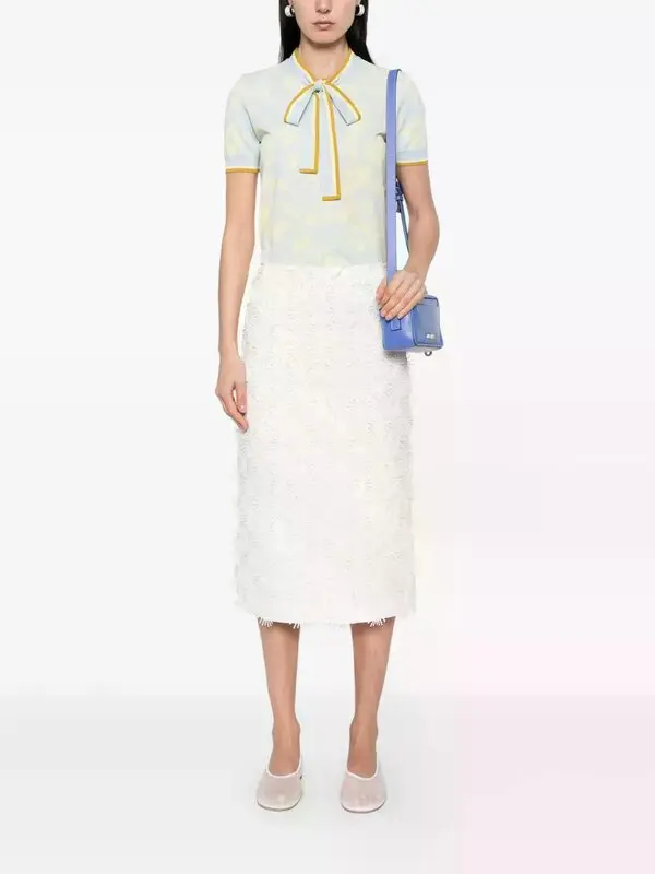 MSGM Appliqué-detail Midi Skirt