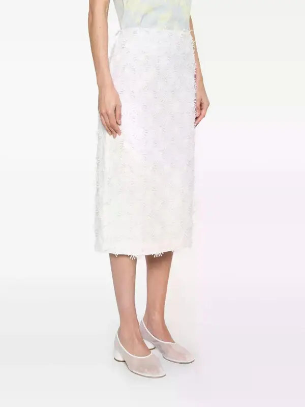 MSGM Appliqué-detail Midi Skirt