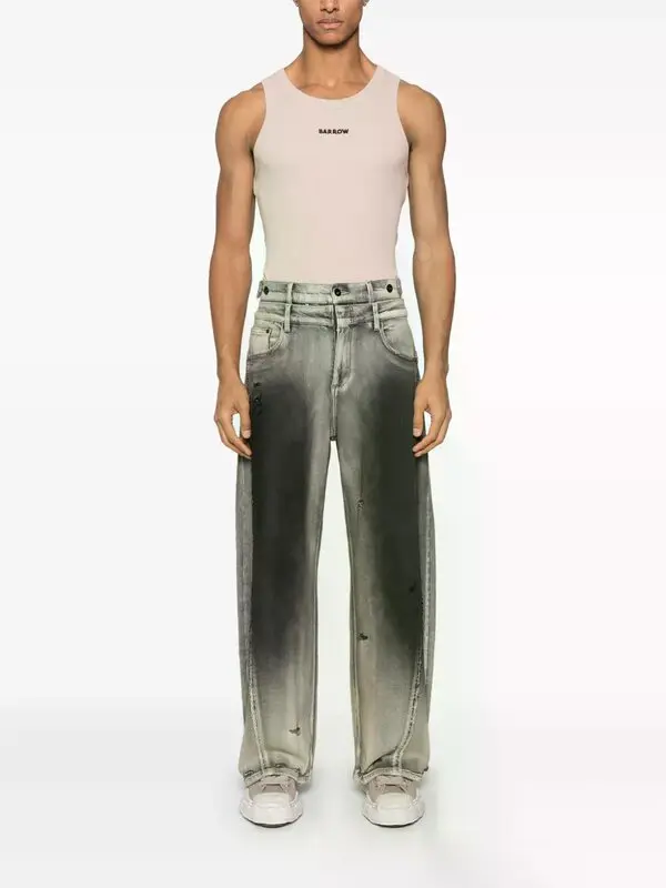 BARROW Logo-tape Tank Top - Neutrals