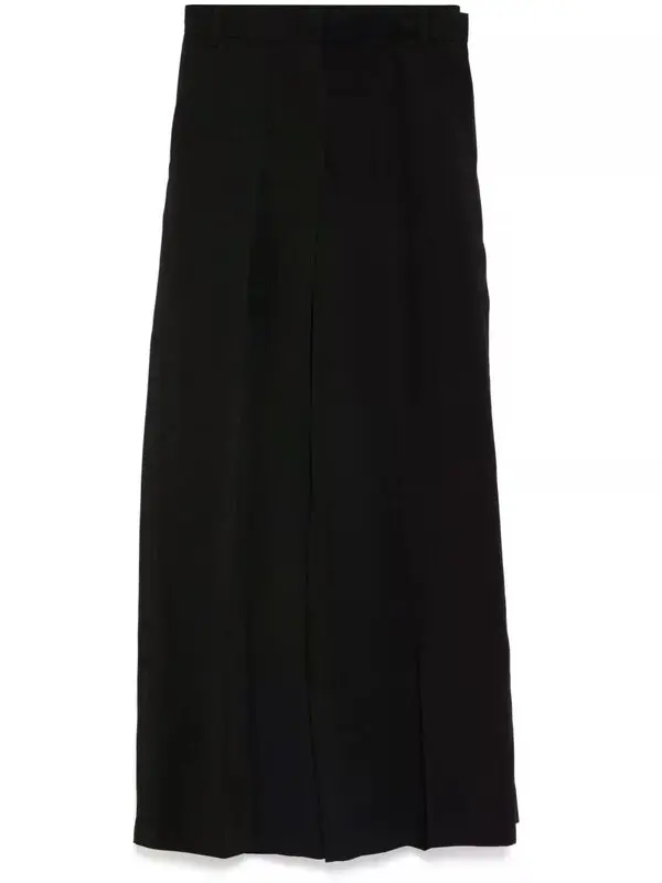 PUSHBUTTON Side Folded Wide Leg Trousers