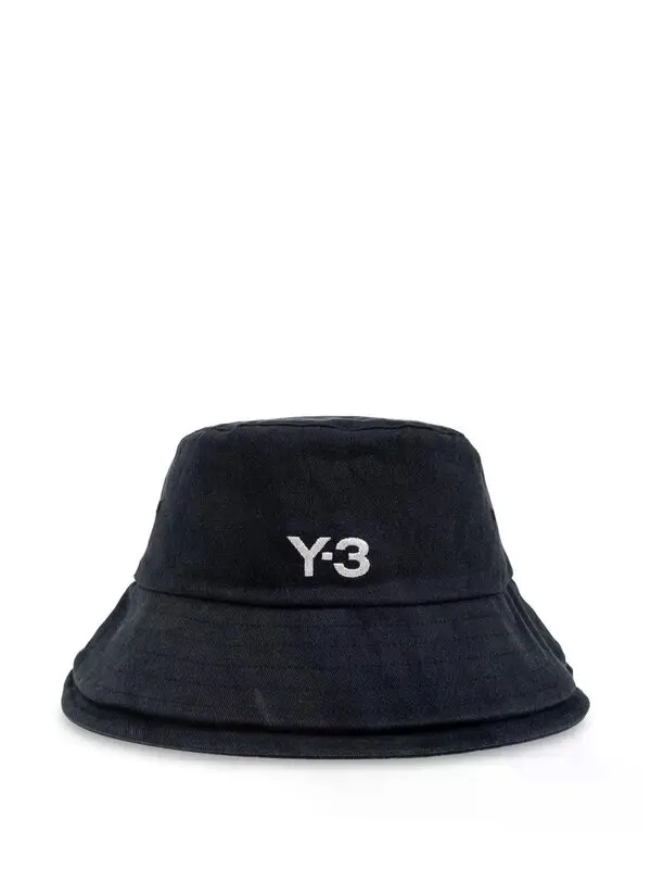 Y3 Logo-print Bucket Hat - Black