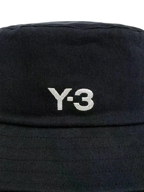 Y3 Logo-print Bucket Hat - Black