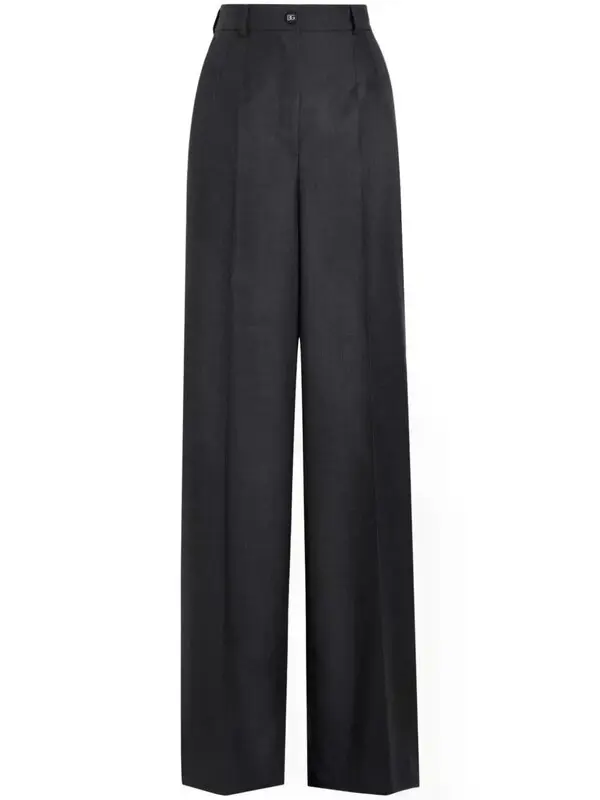 Dolce & Gabbana Virgin Wool Palazzo Trousers