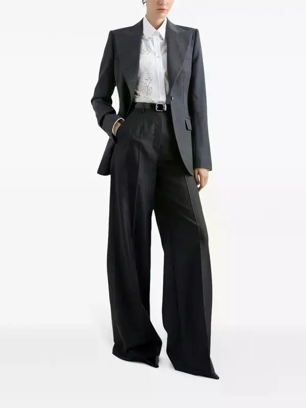 Dolce & Gabbana Virgin Wool Palazzo Trousers