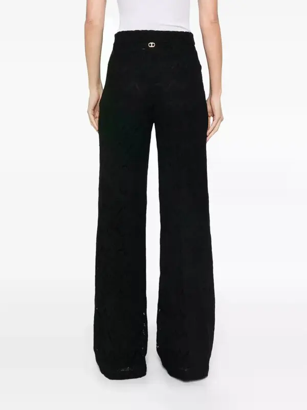 TWINSET Macramé Wide Leg Trousers