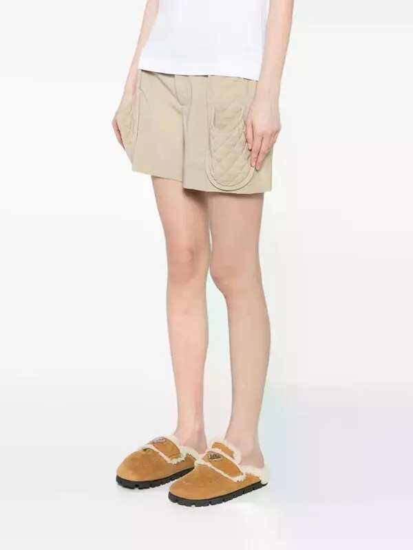 Moschino Wool Quilted-pocket Shorts