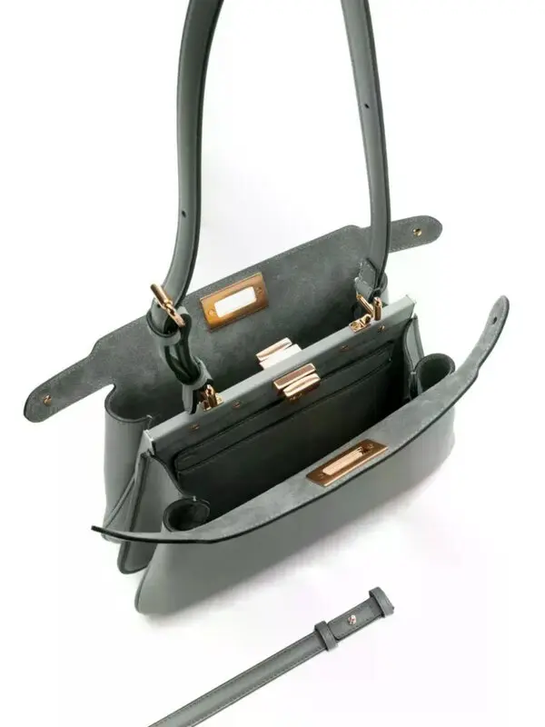 Fendi Peekaboo Shoulder Bag - Grey