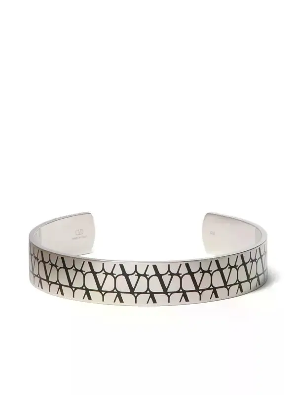 Valentino Garavani Toile Iconographe Cuff Bracelet - Silver