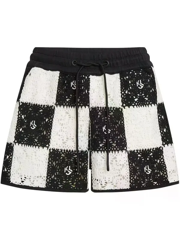 Karl Lagerfeld Crochet-knit Shorts
