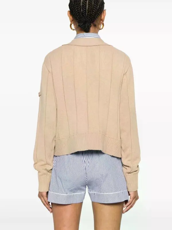 Victoria Beckham Wide-ribbed Cardigan