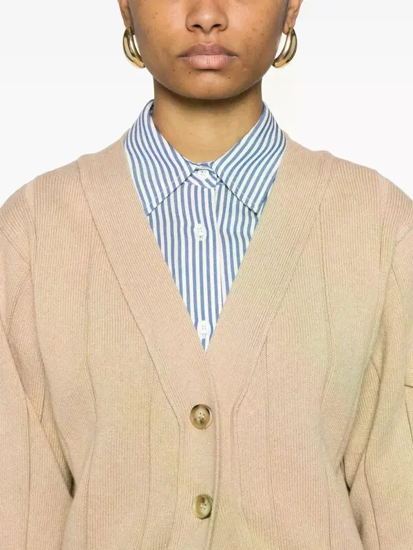 Victoria Beckham Wide-ribbed Cardigan