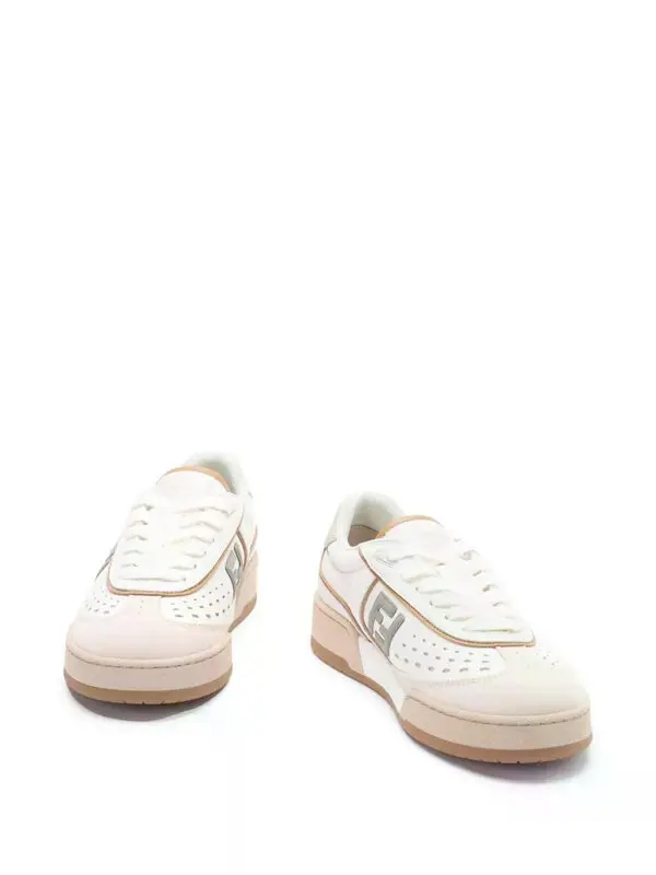 Fendi Match Leather Sneakers