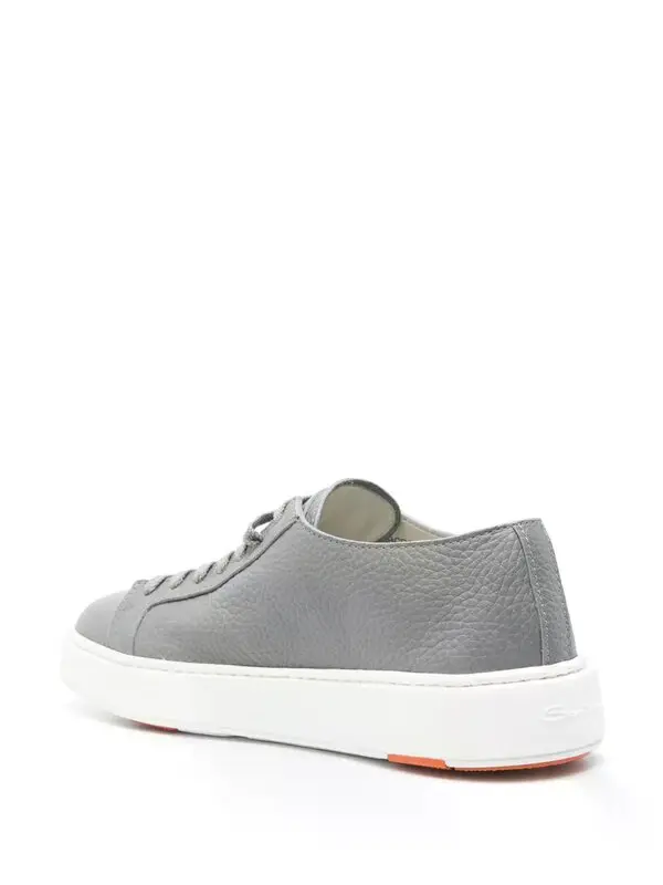 Santoni Leather Sneakers - Grey