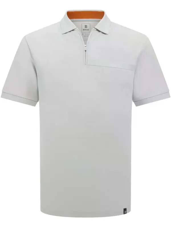 Boggi Milano Piqué Polo Shirt - Grey