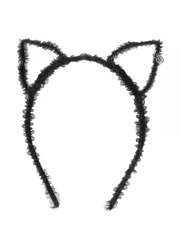 MAISON MICHEL Heidicat Headband - Black